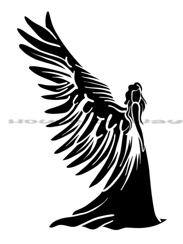 4 Angel Ladies Digital Downloads, Angel Svg Bundle, Angel Svg Files ...