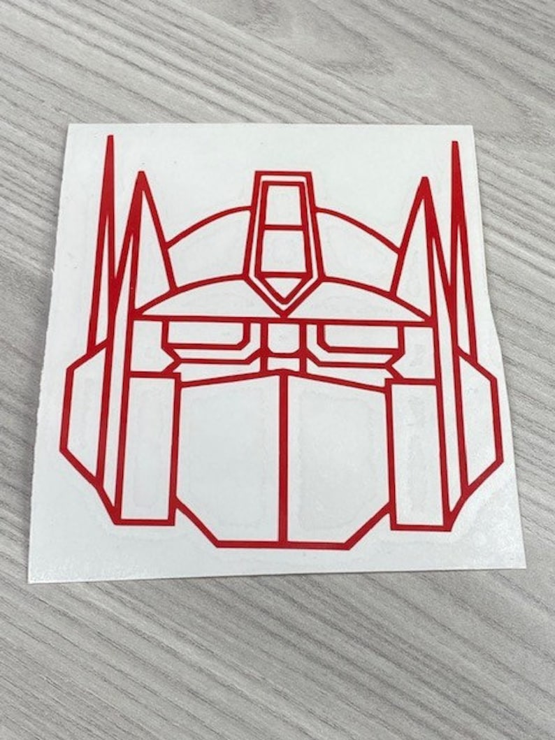 Optimus Prime Vinyl Decal, Optimus Prime Helmet, Optimus Prime Decal ...
