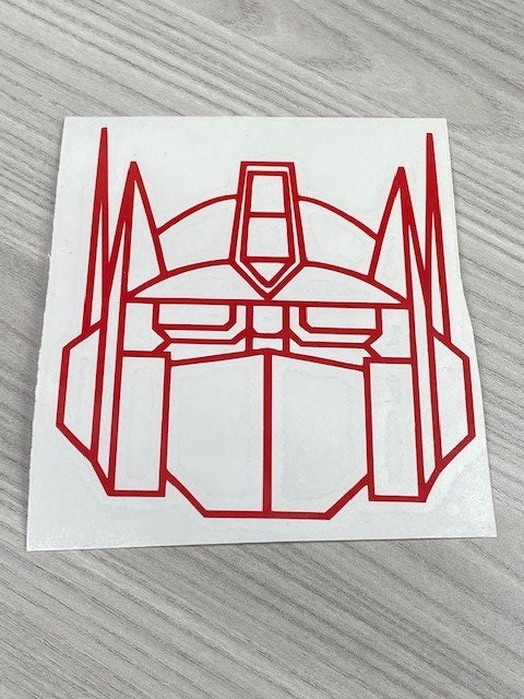 Optimus Prime Vinyl Decal, Optimus Prime Helmet, Optimus Prime Decal ...