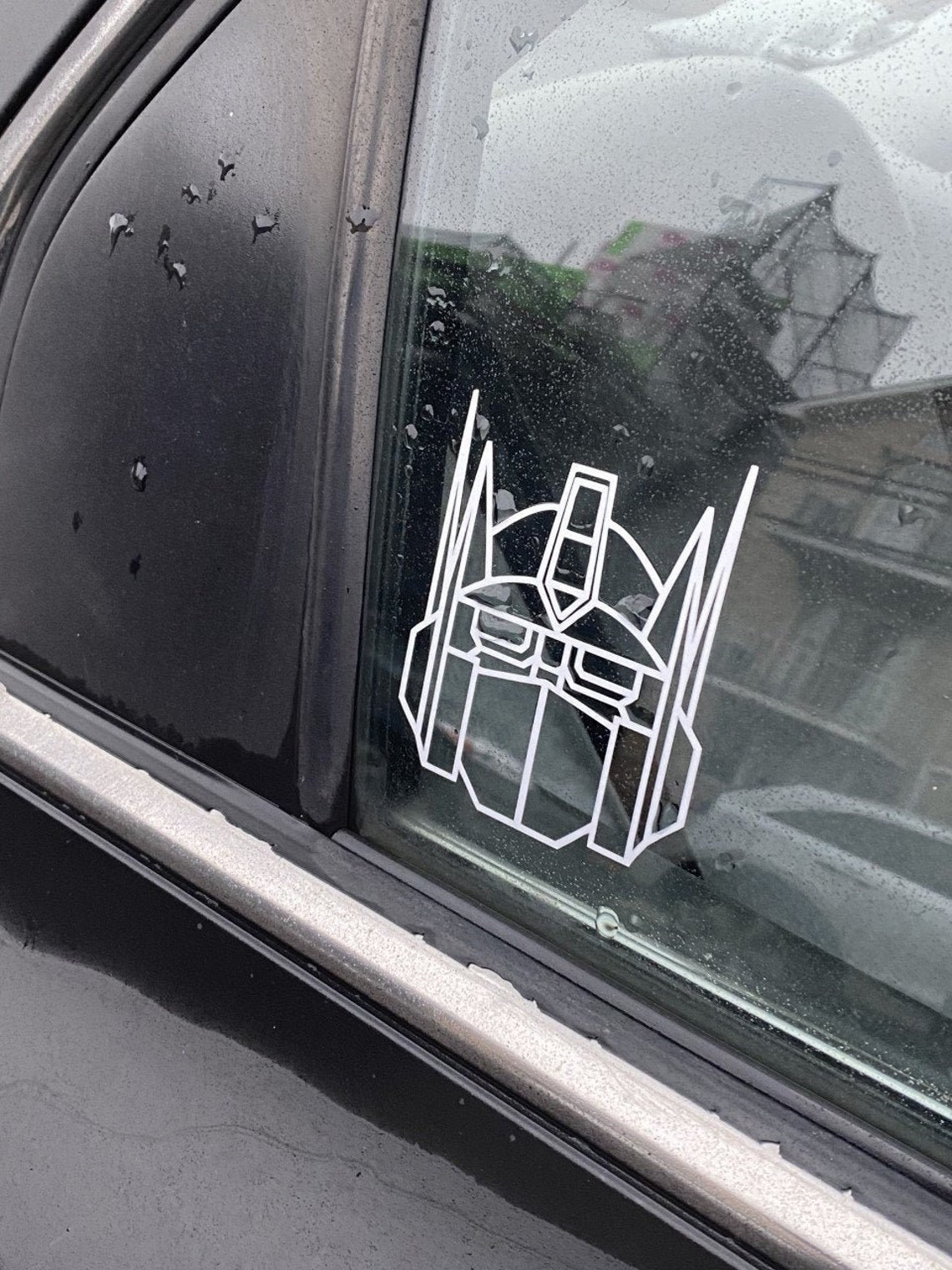Optimus Prime Vinyl Decal Optimus Prime Helmet Optimus Prime - Etsy