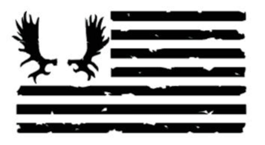 Antler Flag Decal Decal for Truck Decal for Jeep Flag Decal - Etsy