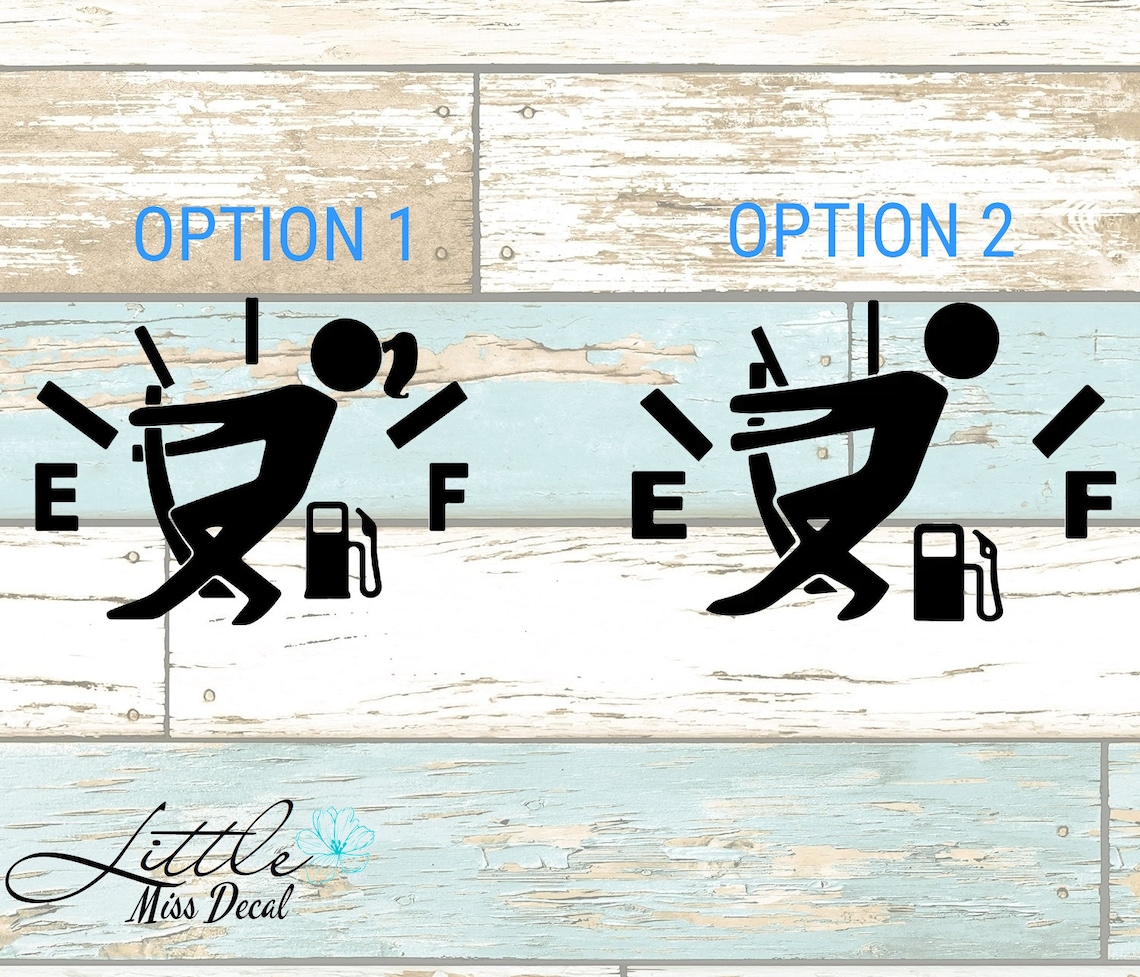 Gas Gauge Decal, Decal for Car, Gas Door, Decal for Jeep, Gas Decal ...