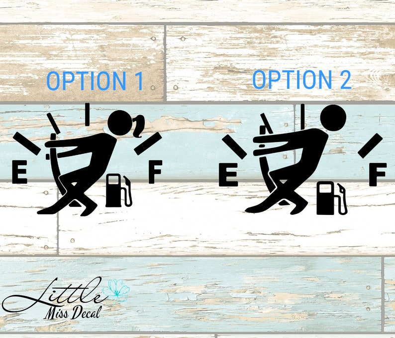 Gas Gauge Decal, Decal for Car, Gas Door, Decal for Jeep, Gas Decal ...