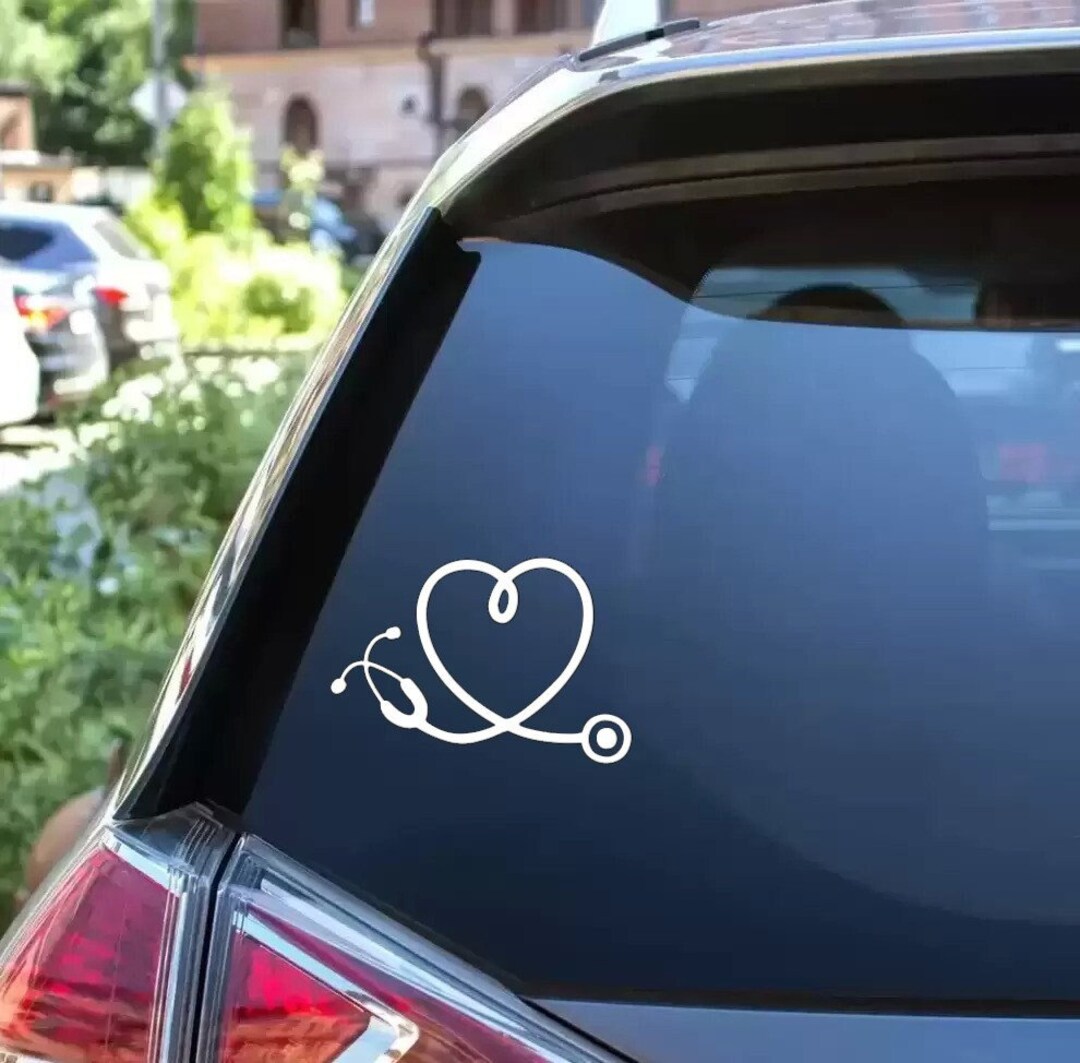 Stethoscope Vinyl Decal, Stethoscope Decal, Doctor Decal, Nurse Decal ...