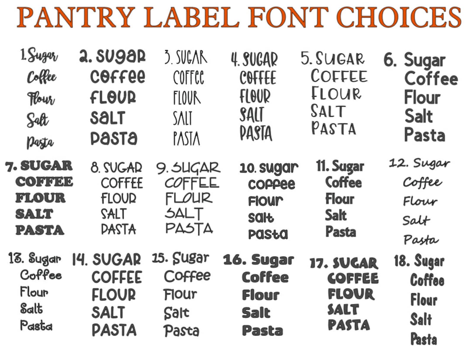 Custom Pantry Labels Pantry Labels Pantry Label Decals - Etsy