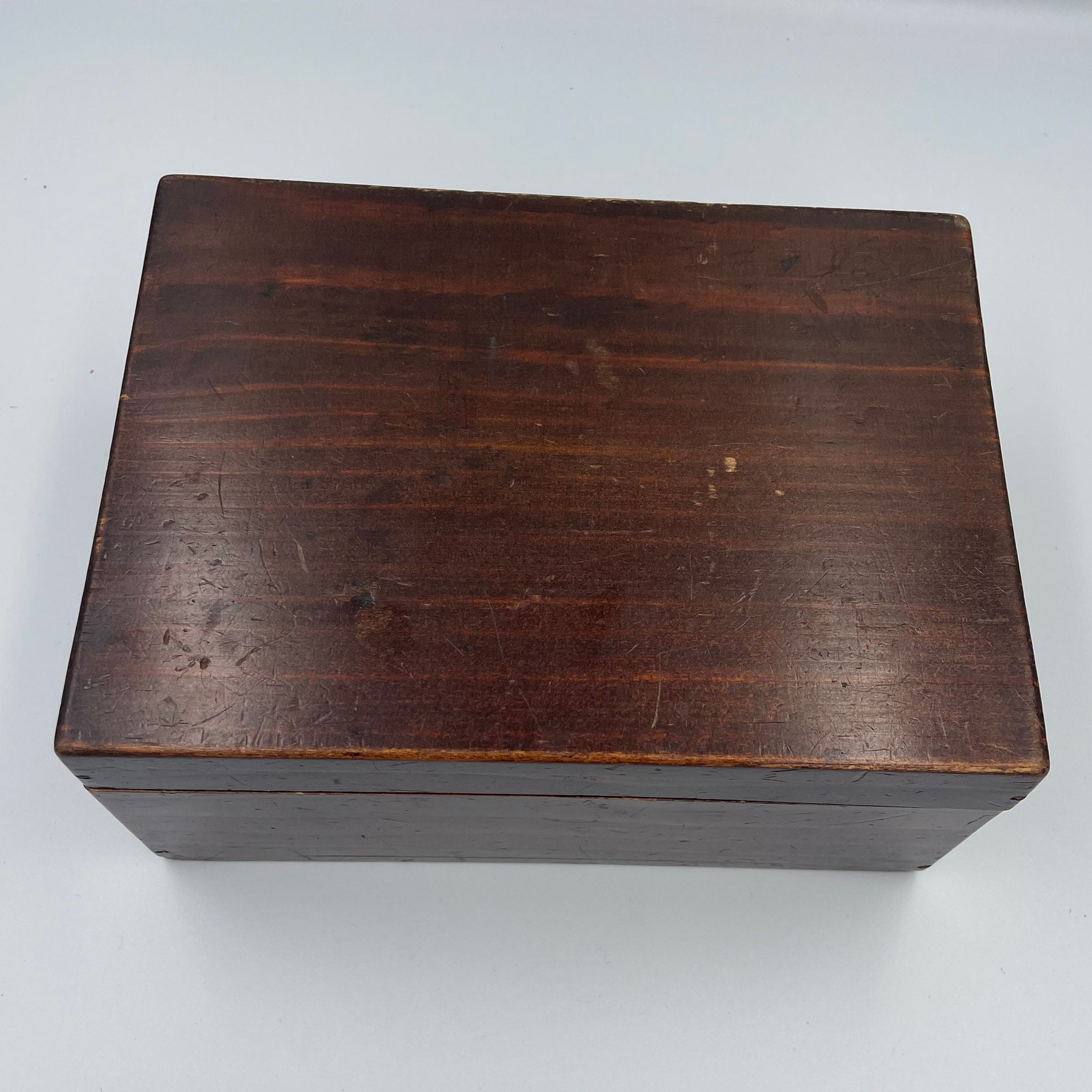 Antique Wooden Travel Shaving Box With Original Mirror - Etsy