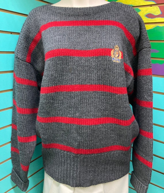1980s Vintage POLO by Ralph Lauren Knit Sweater, 100% Pure 1980s Vintage POLO by Ralph Lauren Knit Sweater, 100% Pure