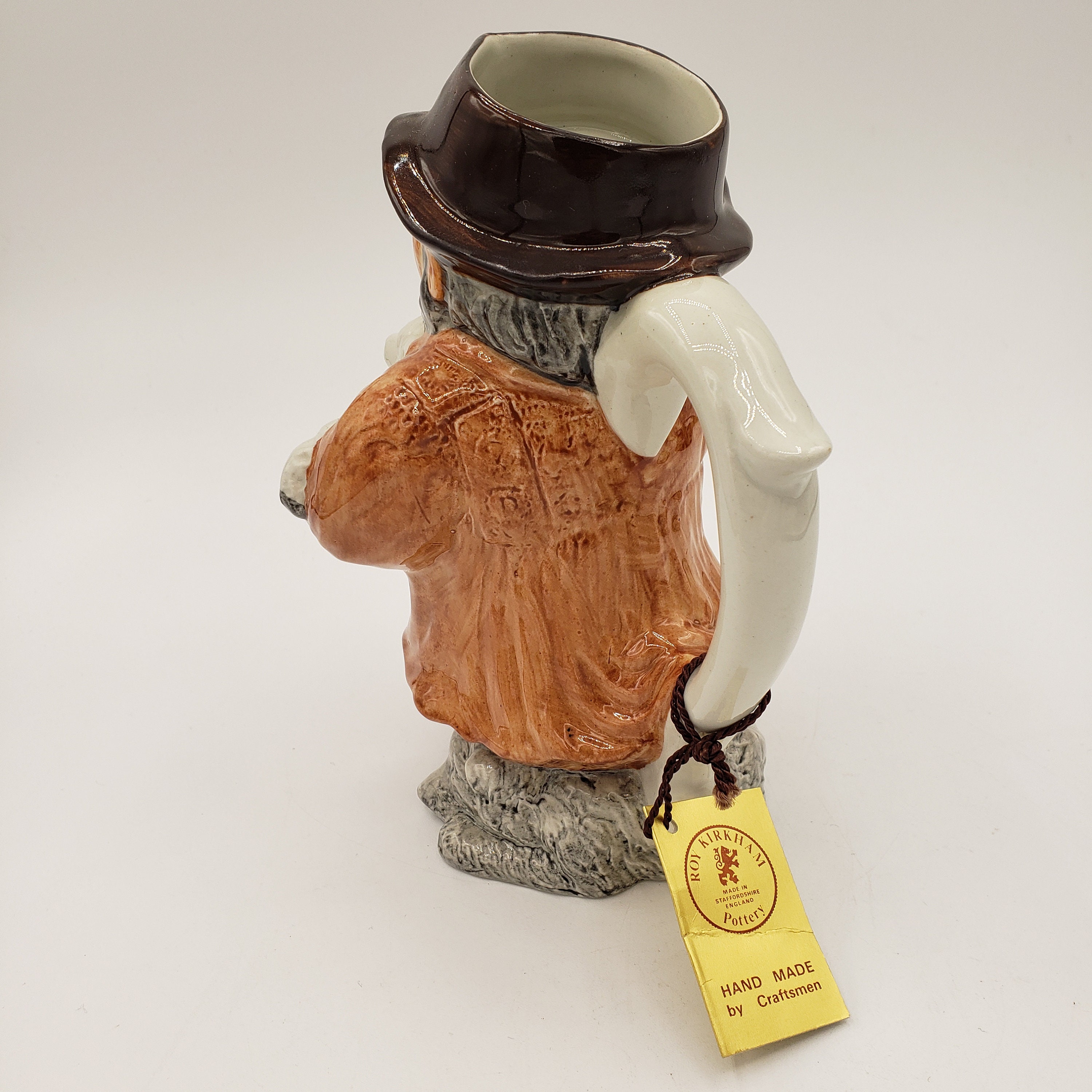Roy Kirkham Pottery Toby Jug shepherd Made in - Etsy Canada