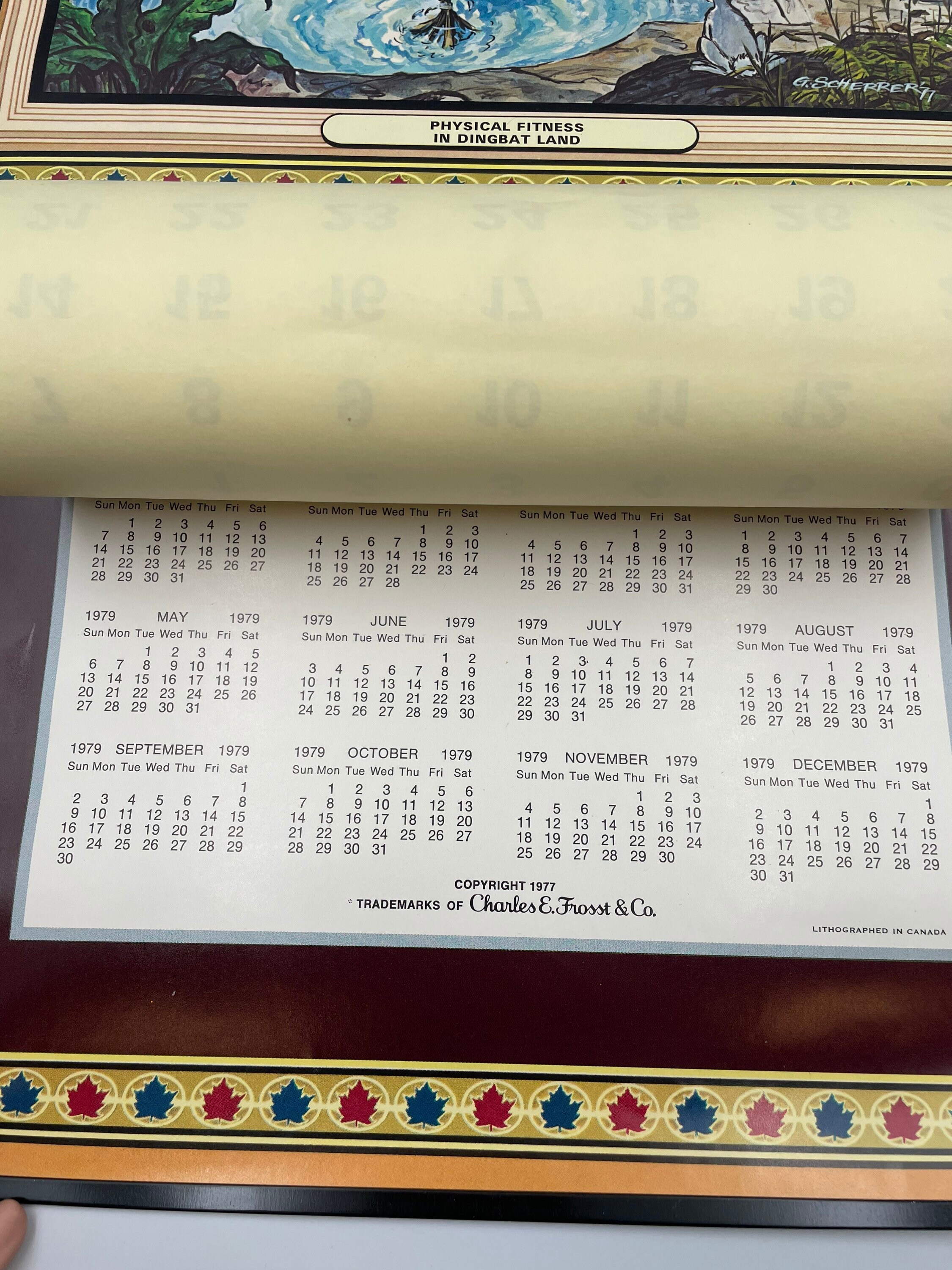 1978 Frosst's Dingbat Calender in Original Mailing Tube - Etsy