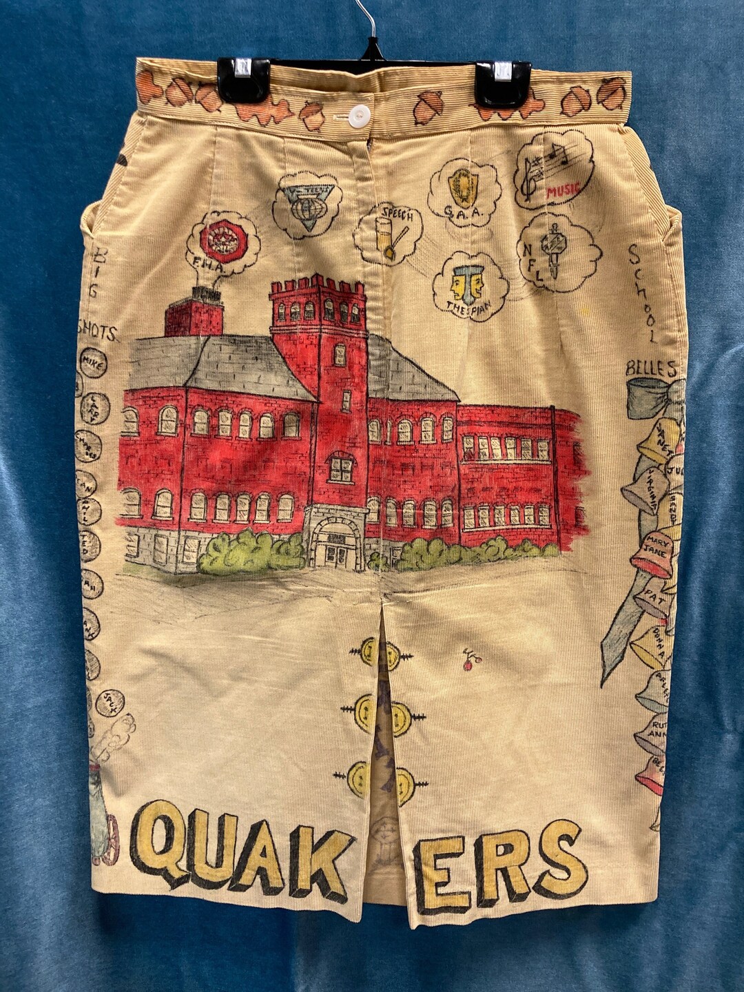 AMAZING C. 1959/60 Senior Cords Skirt From Fairmount High School ...