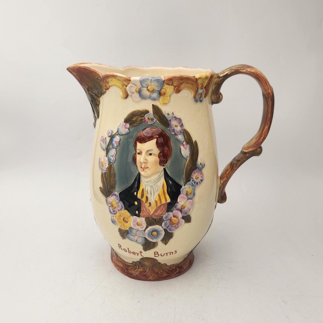 Vintage Beswick Robert Burns Hand Painted Pitcher, Beswick England ...