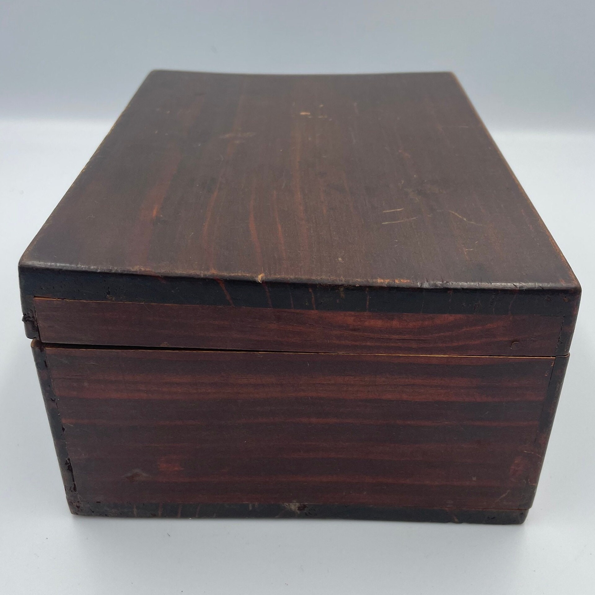 Antique Wooden Travel Shaving Box With Original Mirror - Etsy