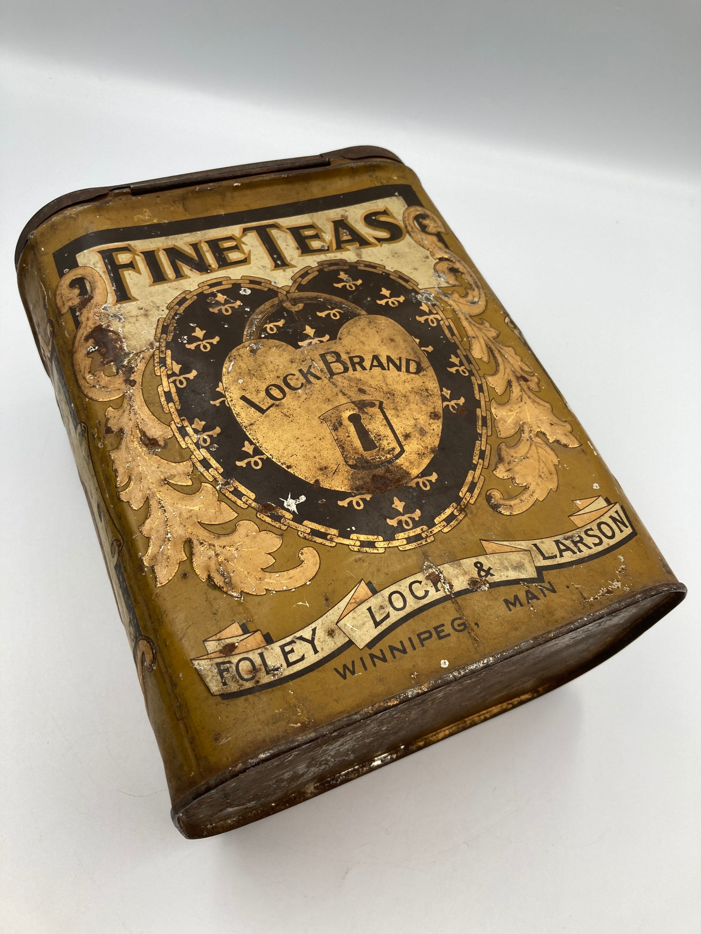 Antique Lock Brand Fine Teas Tin C. 1920s Vintage Tea Tin - Etsy