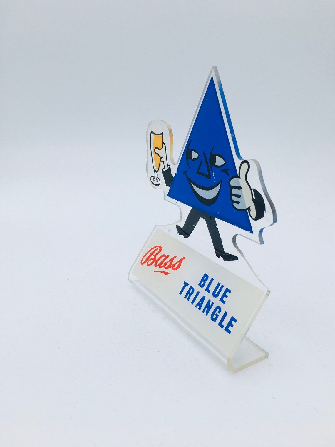 1950's Bass Blue Triangle Advertising Sign - Etsy