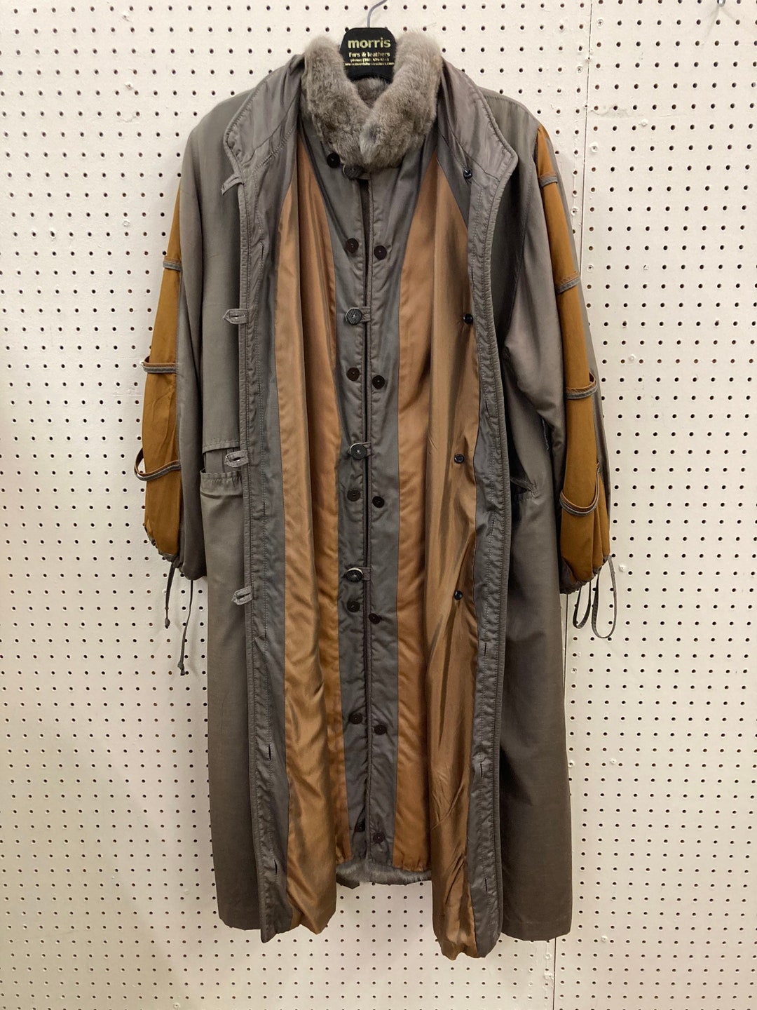 Vintage TURKIS TUKKU Rabbit/chinchilla Fur Coat With Pure Silk Shell ...
