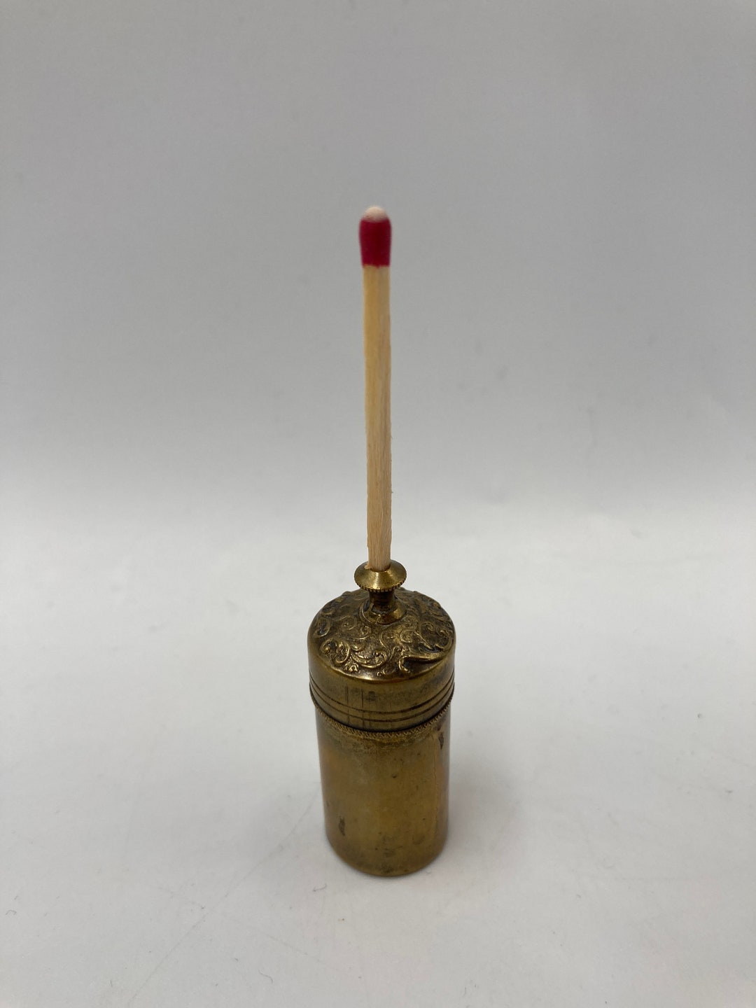 Antique 19th Century VESTA LIGHTS Patent "go to Bed" Match Safe/holder ...