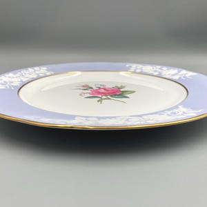 Vintage Spode Maritime Rose Dinner Plate, Spode Rose Plate, Periwinkle ...