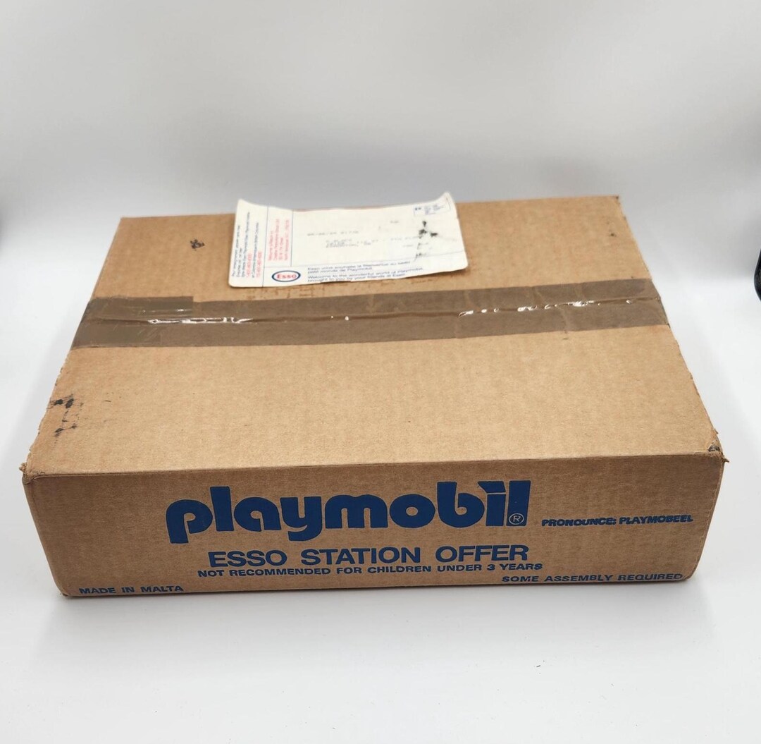 New in Box Vintage 1984 Playmobile Esso Station Mail in Offer Kit Toy ...