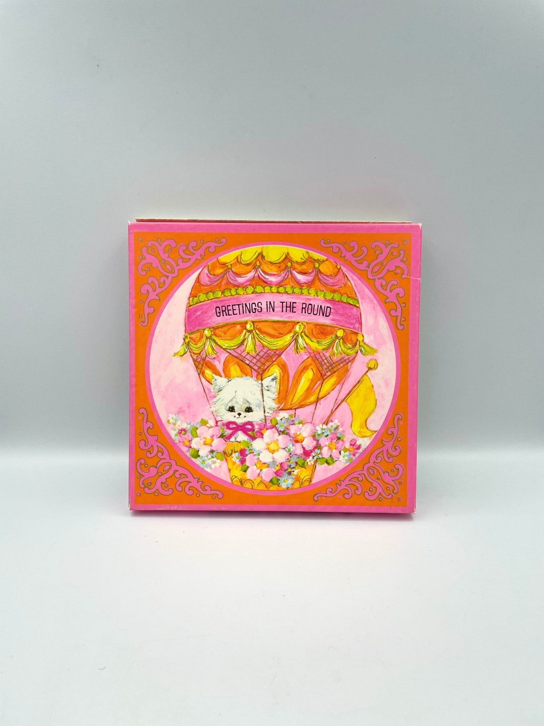 NOS Vintage Set of 3 Round Birthday Cards in Original Box, Holly Hobby ...