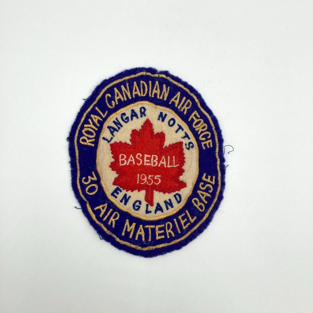Circa 1955 RCAF Langar Notts Baseball Patch 30 Air Material Base Only ...