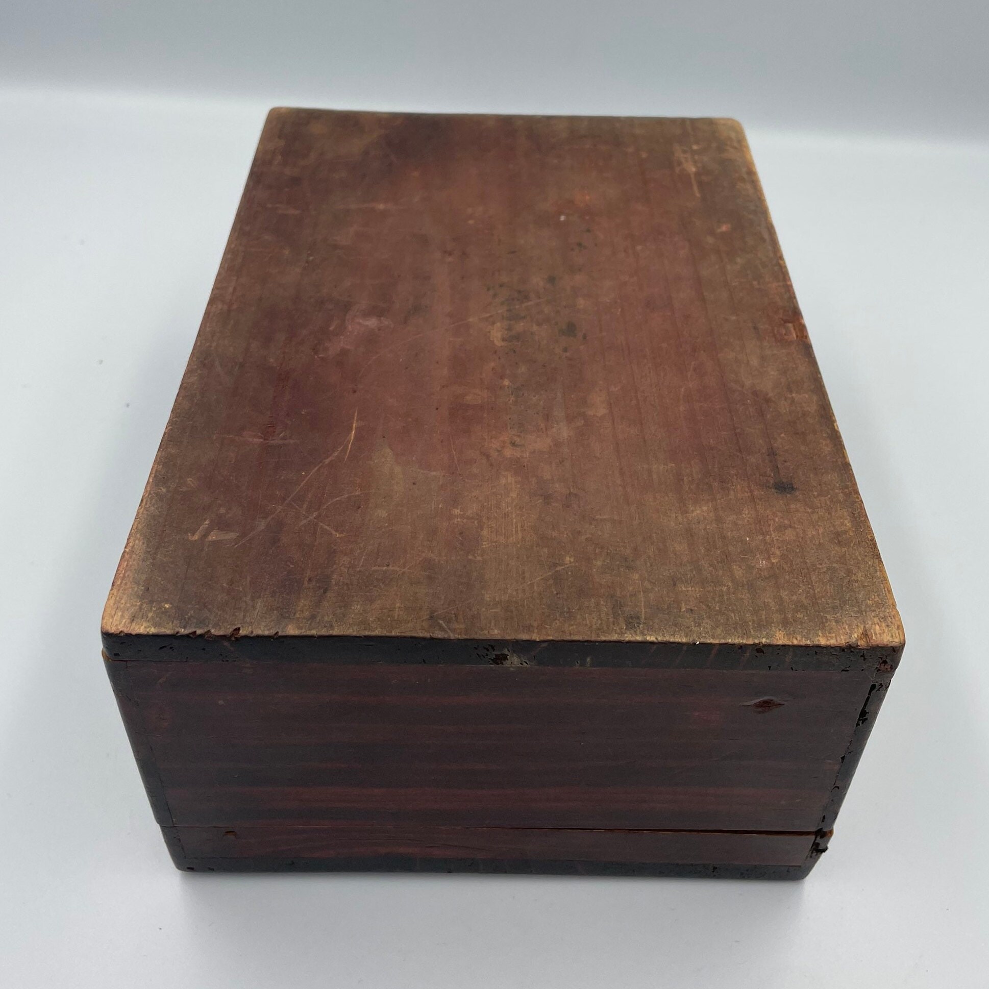 Antique Wooden Travel Shaving Box With Original Mirror - Etsy