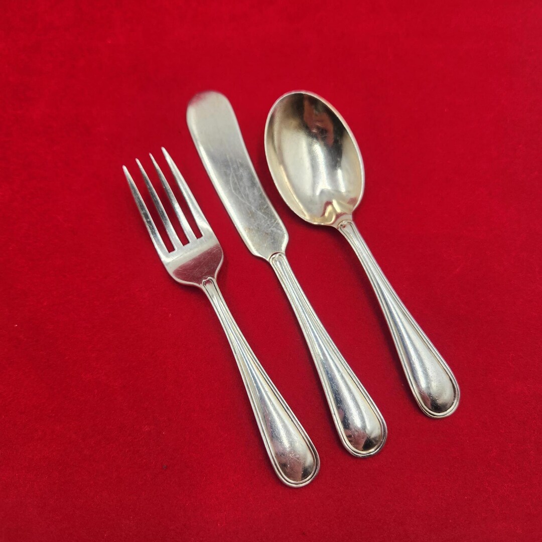 Vintage Birks Sterling Silver 3 Piece Children's Cutlery Set - Etsy
