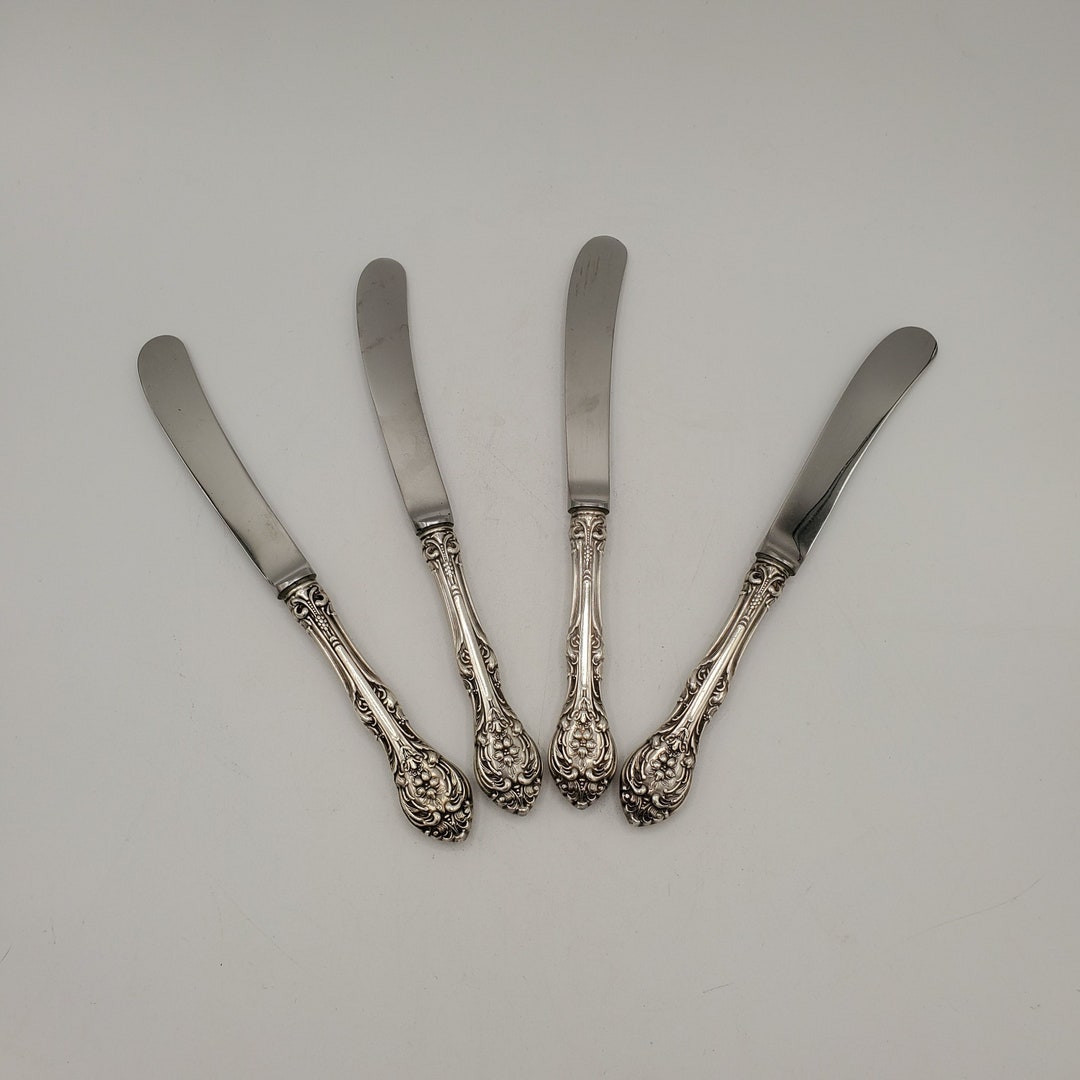 Set of Four Vintage Birks Sterling Silver King Edward Pattern Butter ...