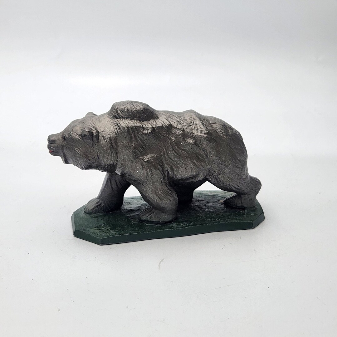 Vintage Metal Grizzly Bear Marked SNK 1660 - Etsy