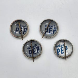 Vintage 1940s Kellogg's Pep! Pins / Buttons, Choice of Four Variations ...