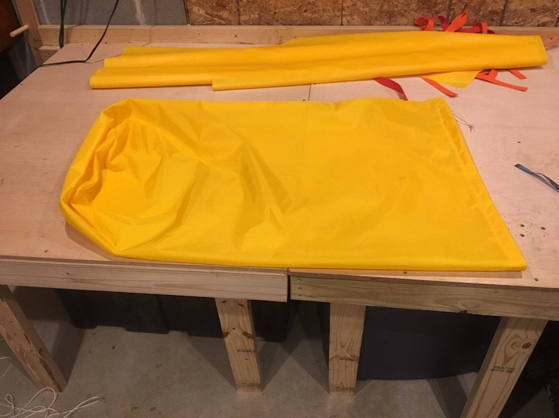 Yellow Sail Storage Bag 42 Tall X 18 Diameter, 400 Denier Oxford Cloth ...