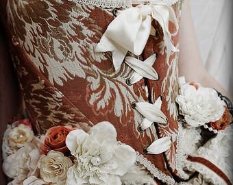 Floral Corset With Cups - Etsy