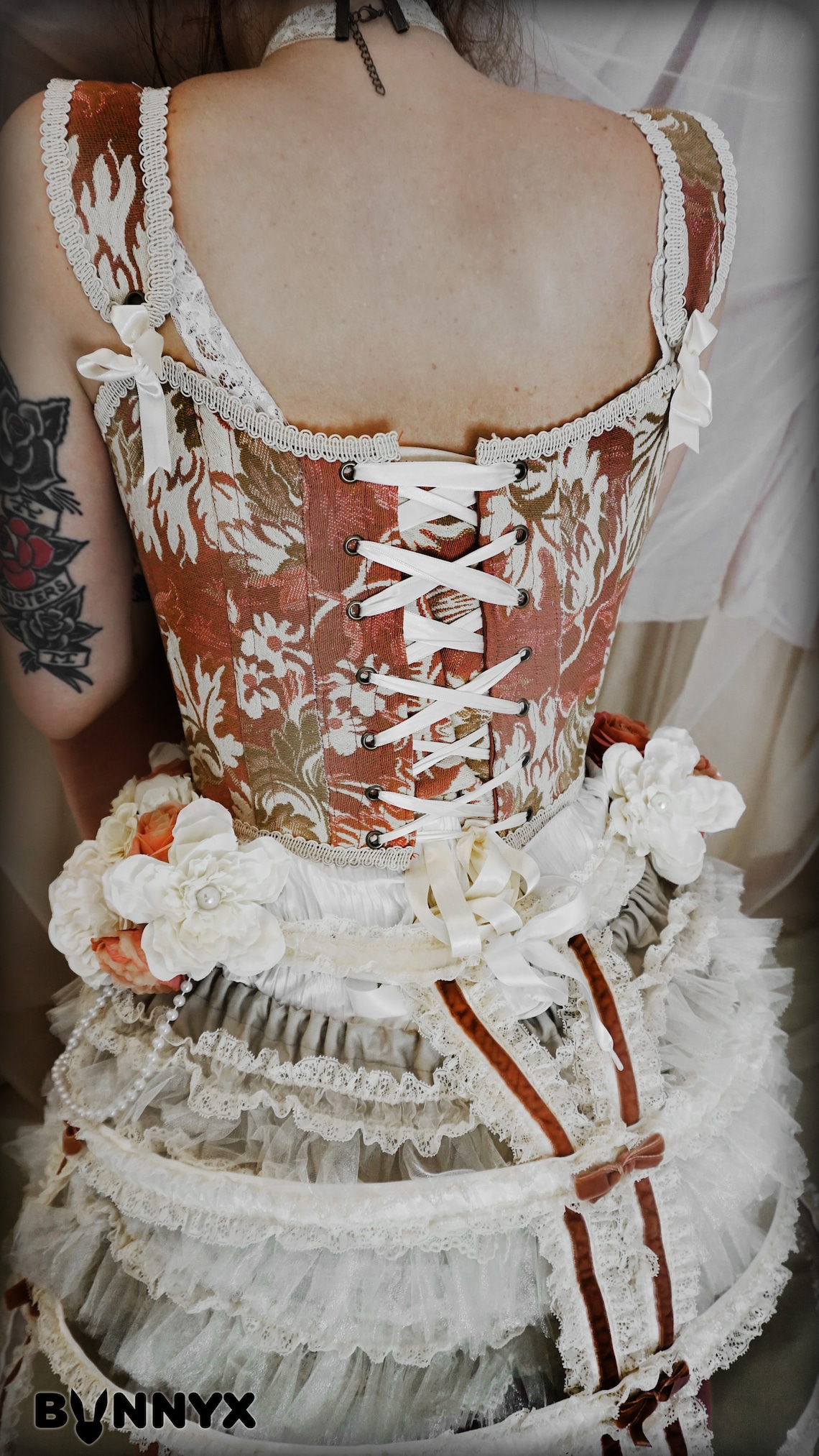 Rococò flower corset | Etsy