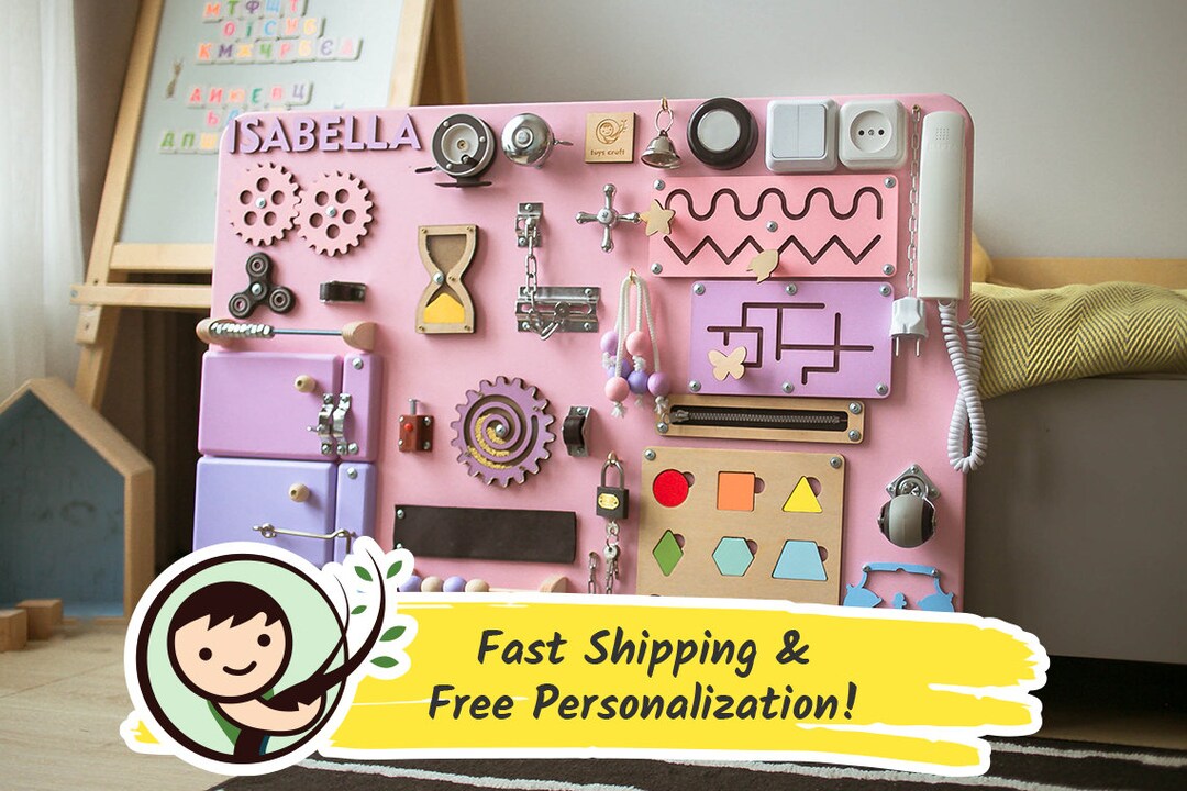 Toddler Busy Board for Girl Activity Board Busy Board Children - Etsy