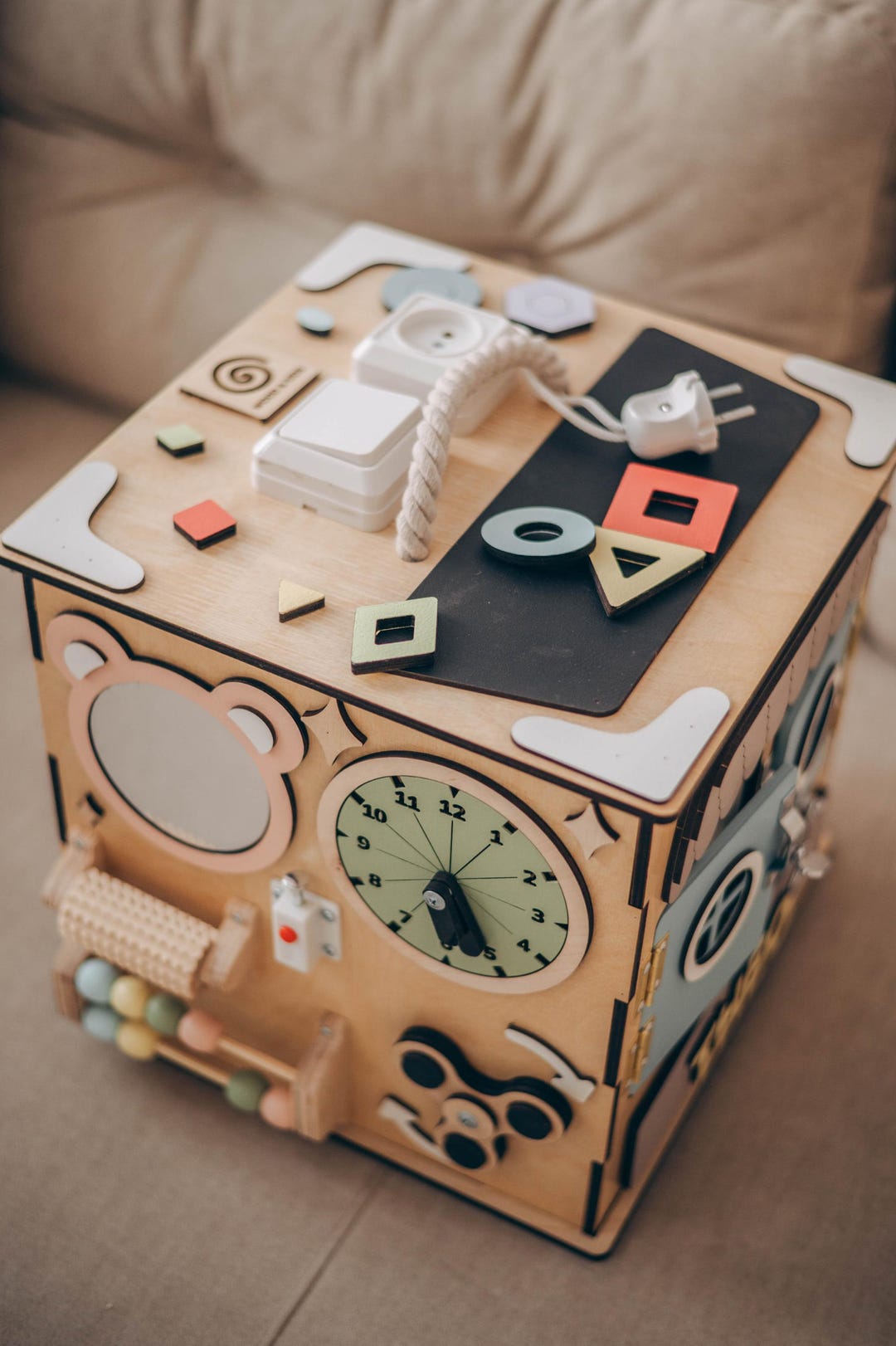 Interactive Busy Cube, Montessori Busy Cube, Toddler Busy Box, Baby ...