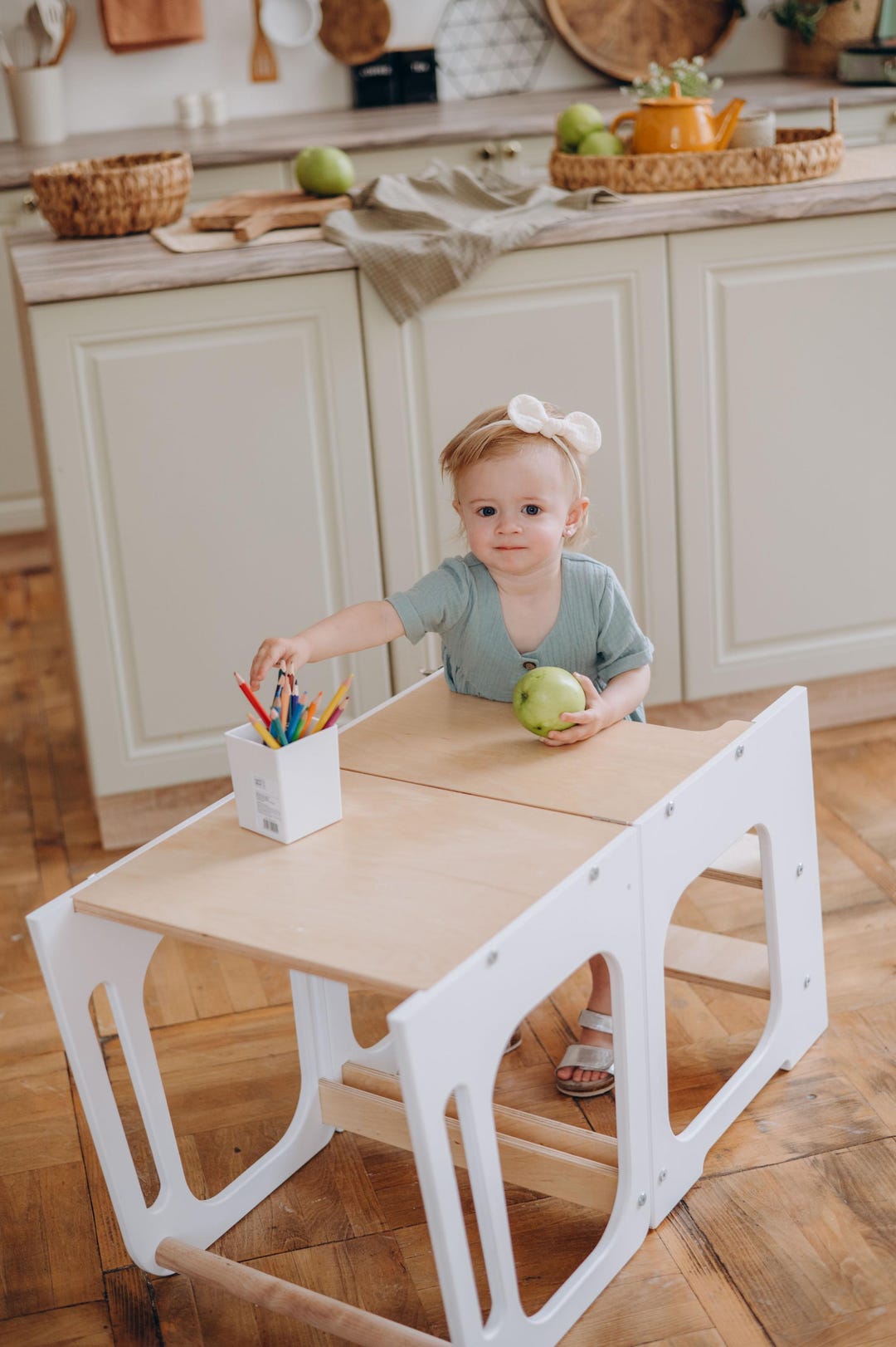 Montessori Stool Montessori Toddler Kitchen Learning Toddler Stool ...