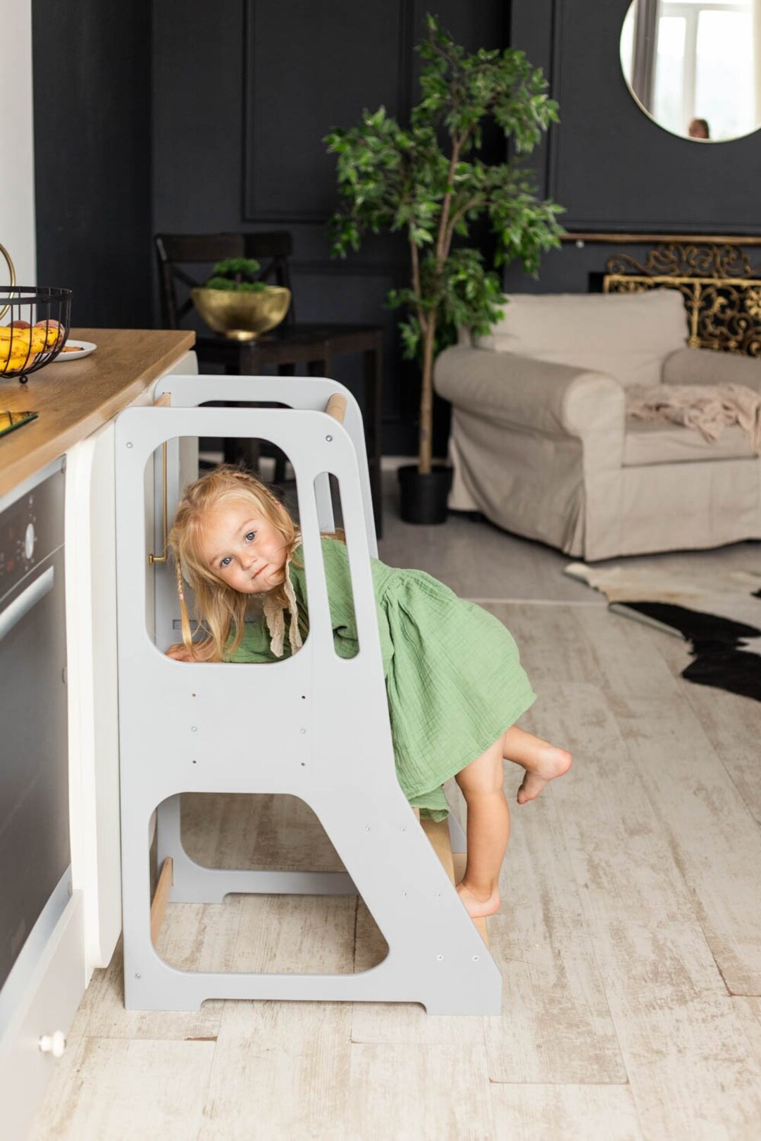 Helper Tower for Kids, Kitchen Tower, Toddler Step Stool, Montessori ...