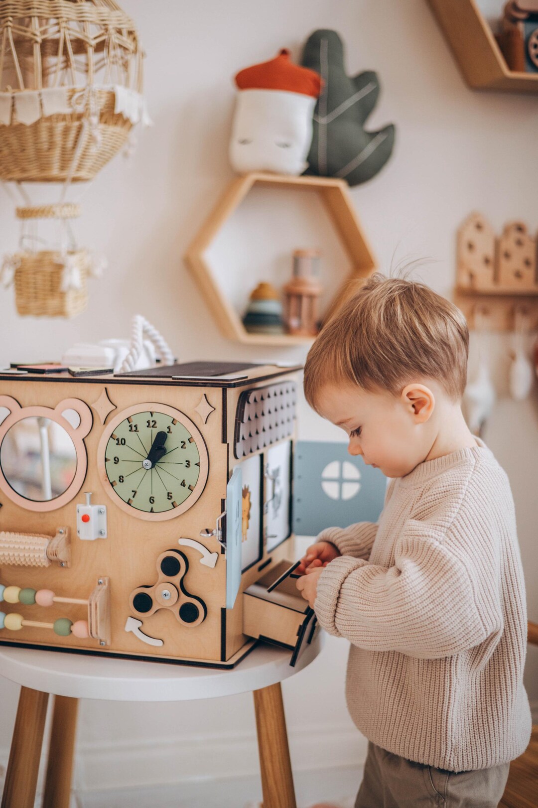 Sensory Busy Box for Kids, Best Gift for Baby, 1st Birthday Gift Idea ...