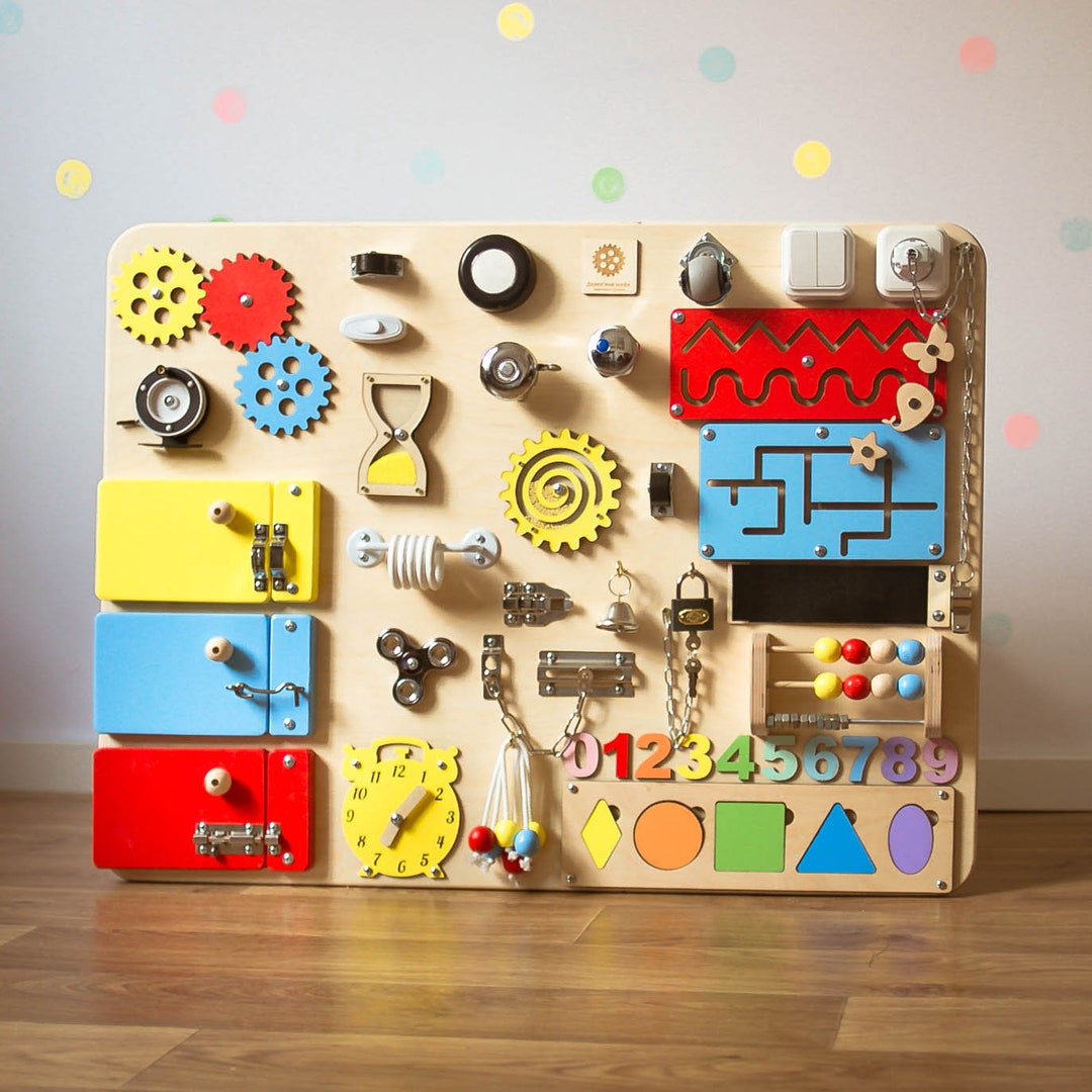 Montessori Busy Board Activity Board Toddler Baby Busy - Etsy