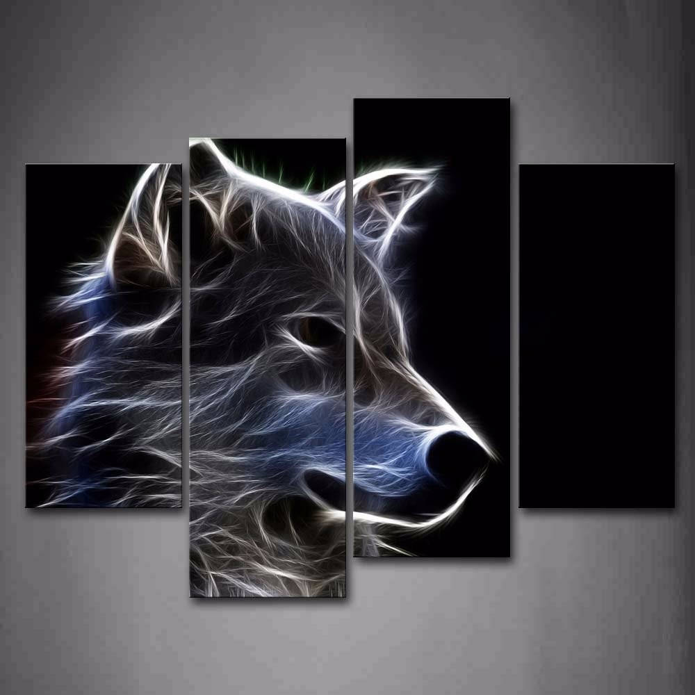 Wolf Wall Art Wolf Canvas Art Wolf Large Canvas Print Wolf | Etsy