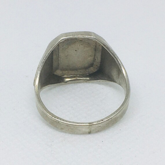 US Maritime Service WWII Era Signet Ring - Sterling S… - Gem
