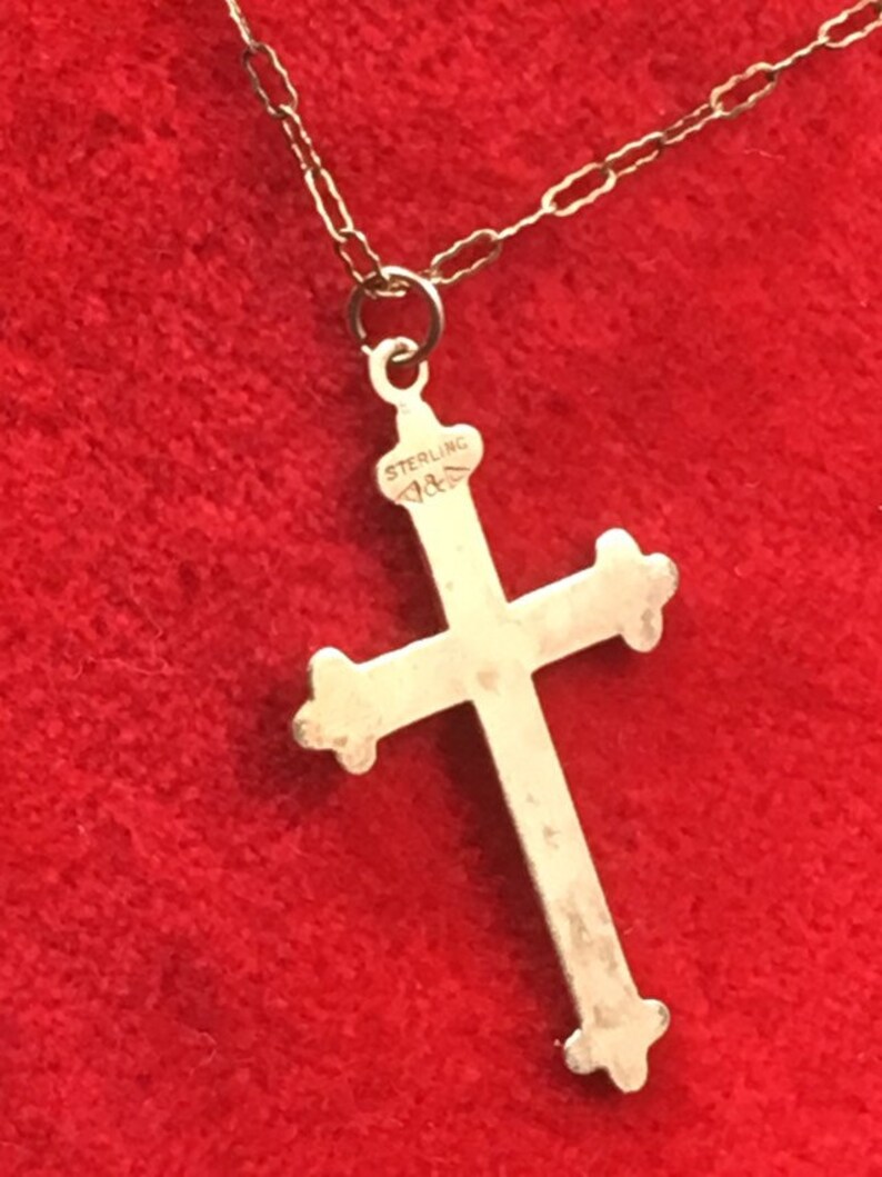 Etched Cross With Budded Ends, 3/4 Inch by 1 and 1/4 Inches. Gold on ...