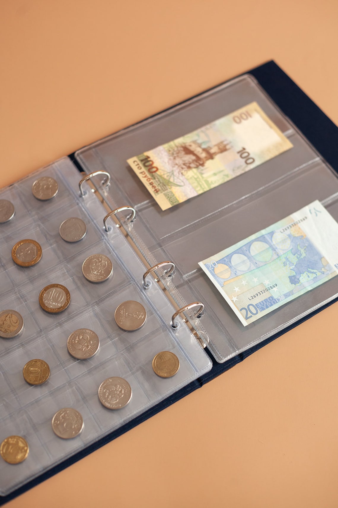 Carpeta de monedas Libro de colección de monedas álbum de | Etsy