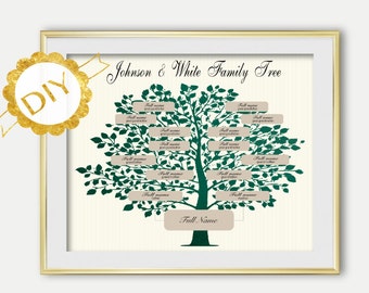 Printable family tree | Etsy