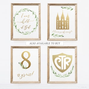 LDS Baptism Program Printable, Girl Baptism Program, Greenery Olive ...