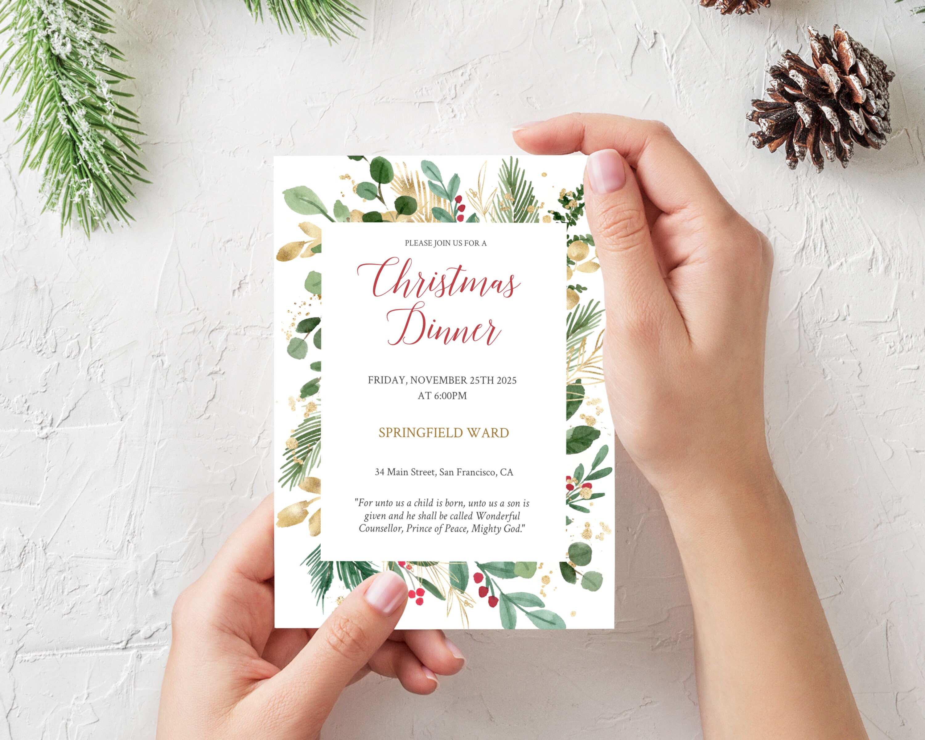 Christmas Dinner Invitation Sign Christmas Party Invite - Etsy