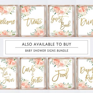 Girl Baby Shower Invitation Kit, Diaper Raffle Printable, Book Request ...