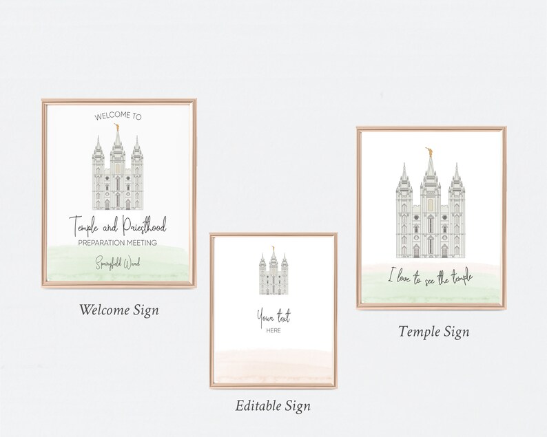 Temple and Priesthood Preparation Bundle LDS Printable | Etsy