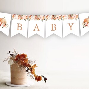 Pumpkin Baby Shower Bundle Printable Fall Baby Shower Decor Invitation ...