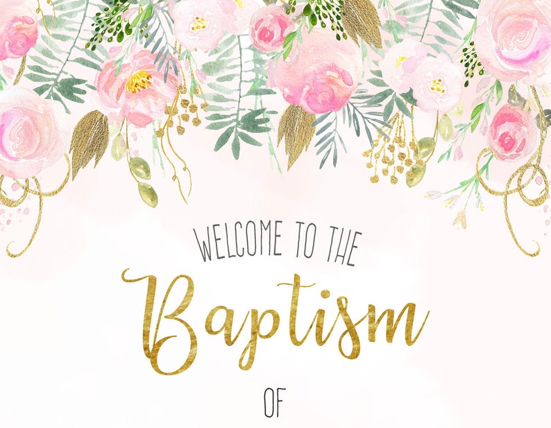 LDS Baptism Program Printable, Two Names Girl Baptism, Editable ...