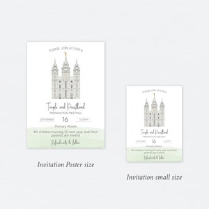 Temple and Priesthood Preparation Bundle, LDS Printable, Invitation ...